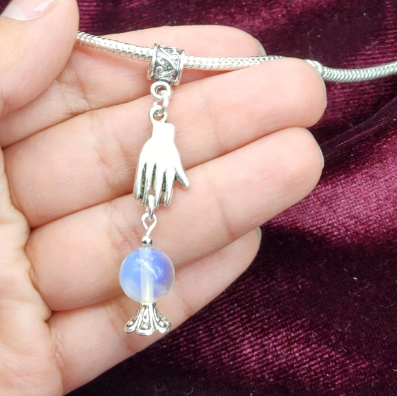 Handmade | Jewelry | Crystal Ball Hand Charm For Pandora | Poshmark